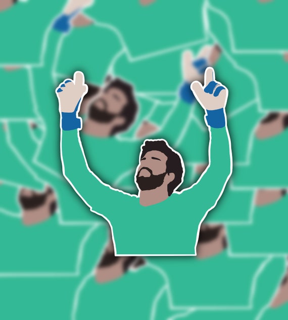 Alisson Becker Sticker Liverpool FC Vinyl Sticker A. | Etsy