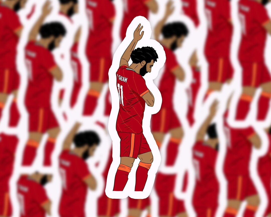 Mohamed Salah Sticker | Mo Salah LFC Vinyl Sticker | Liverpool FC ...