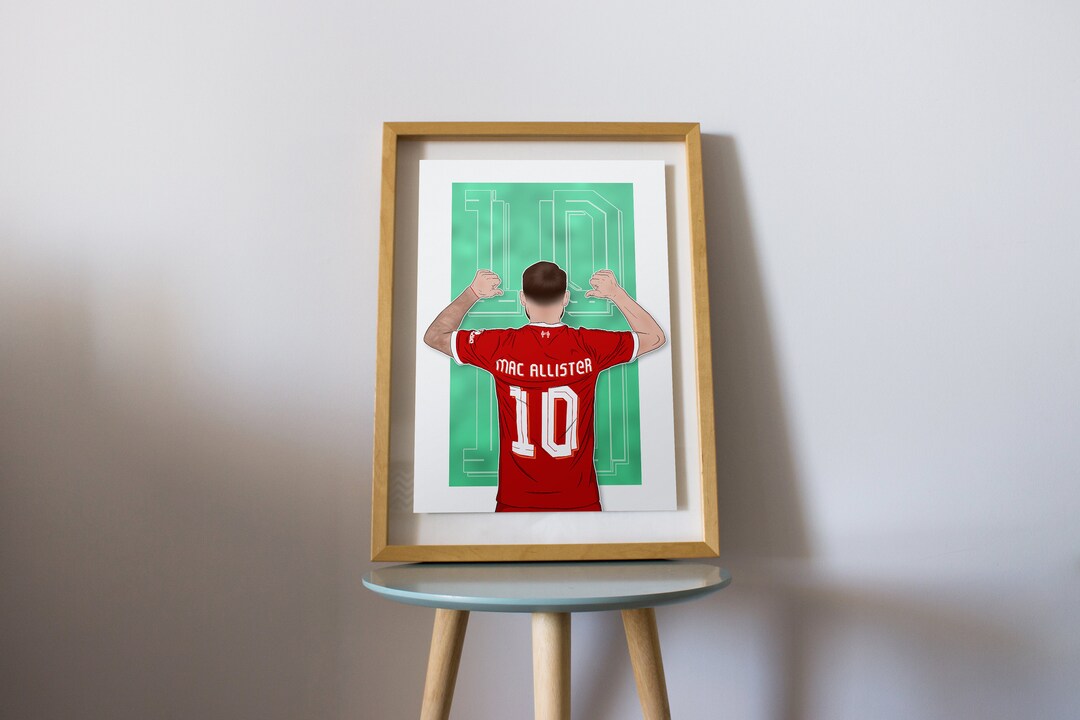 Alexis Mac Allister Art Print Macallister Liverpool FC Player Football ...