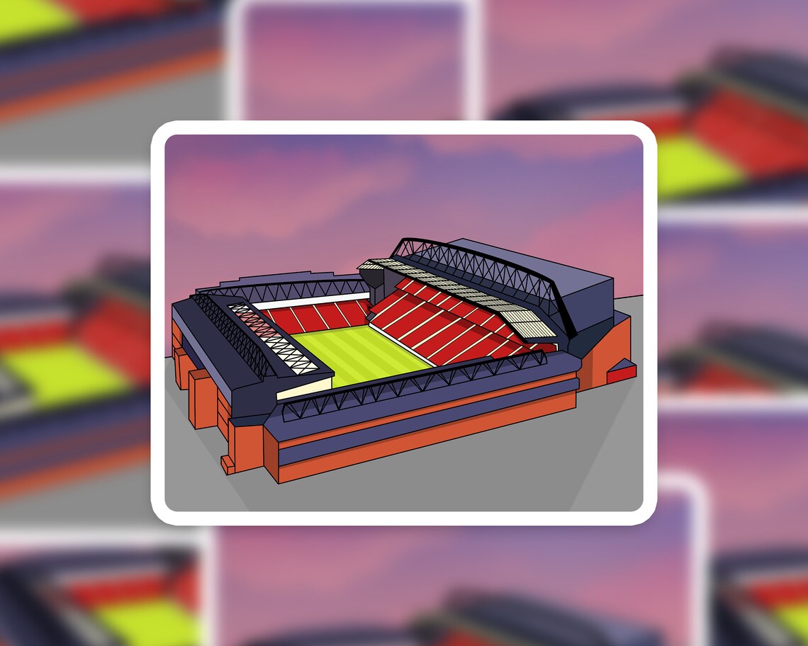 Liverpool FC Anfield Sticker Anfield Stadium Sticker Vinyl | Etsy