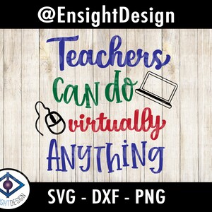 Teachers Can Do Virtually Anything Svg Teacher Svg Teacher - Etsy