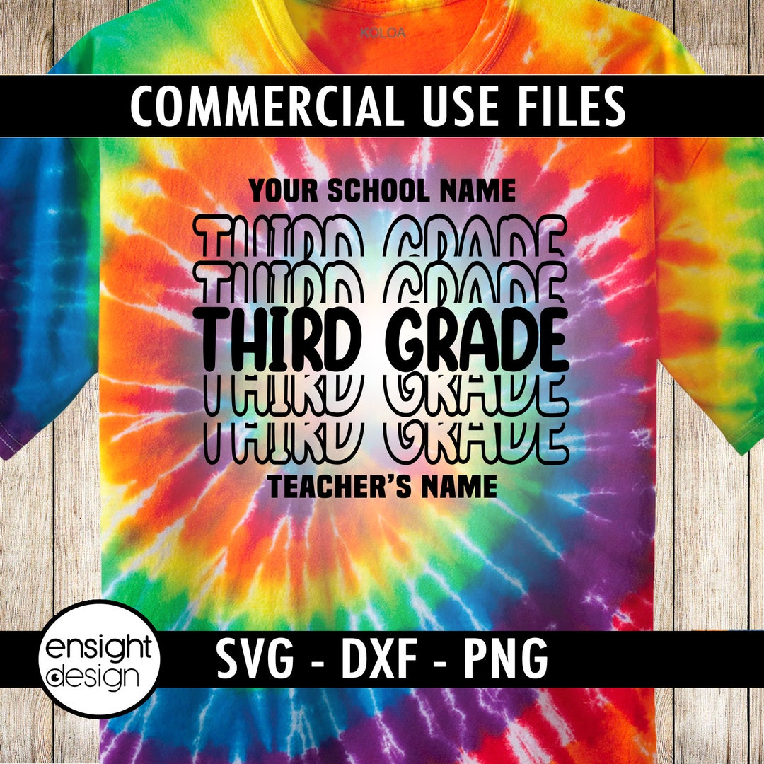 Third Grade Echo Svg Teacher Svg Clipart/svg/png/pdf/dxf - Etsy