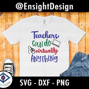 Teachers Can Do Virtually Anything Svg Teacher Svg Teacher - Etsy