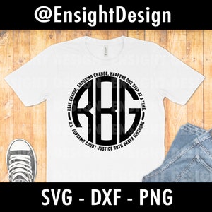 RBG Svg Ruth Bader Ginsburg Svg Notorious RBG Svg Justice Ginsburg Svg ...