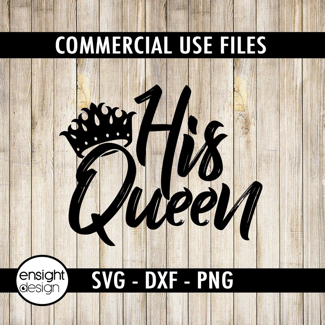 His Queen Svg Queen King Crown Marriage Husband and Wife Svg, Couples ...
