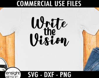 Write the Vision Svg | Etsy