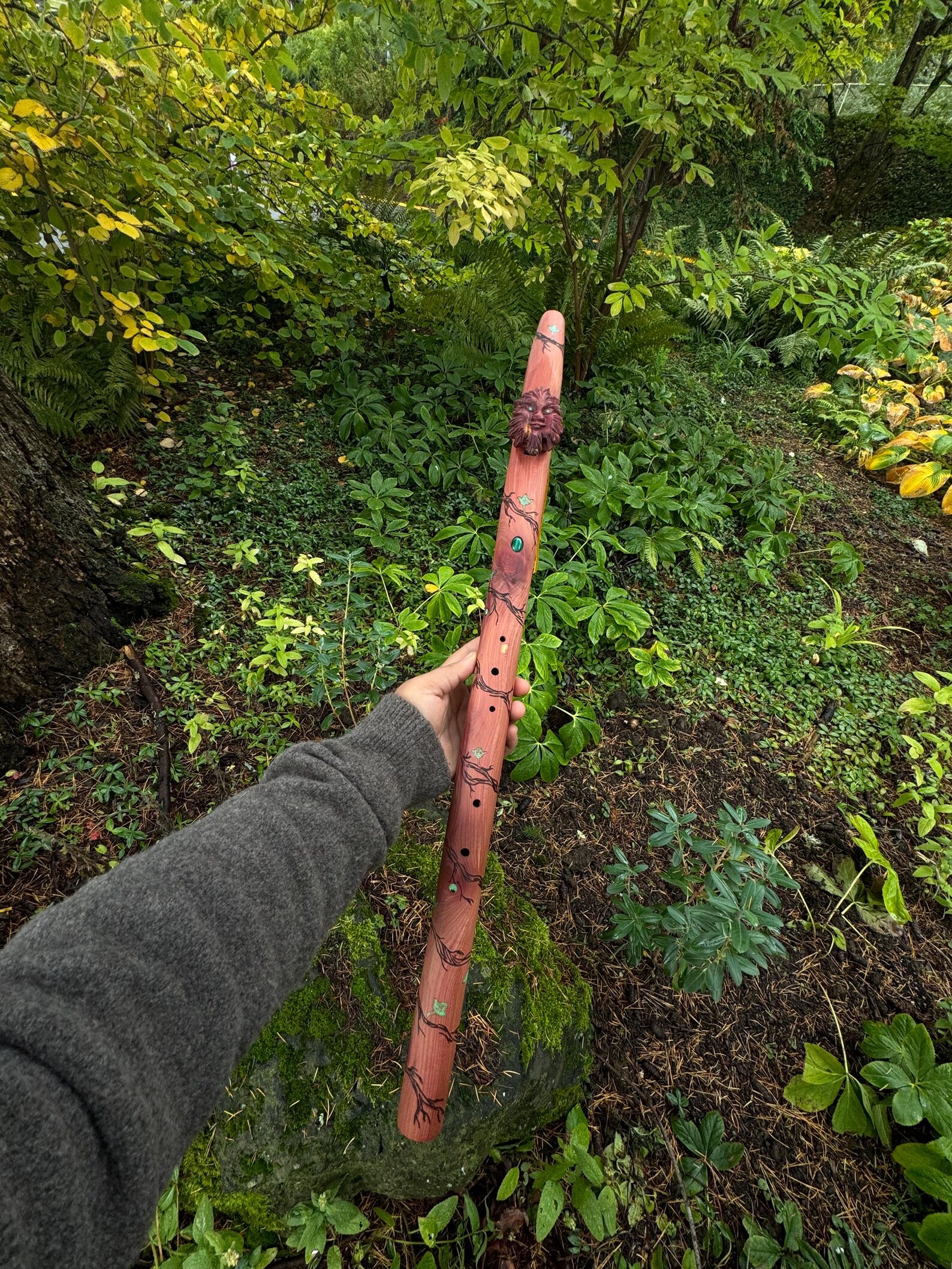 Native American Style Flute Spirit of the Forest Key of D 440hz - Etsy