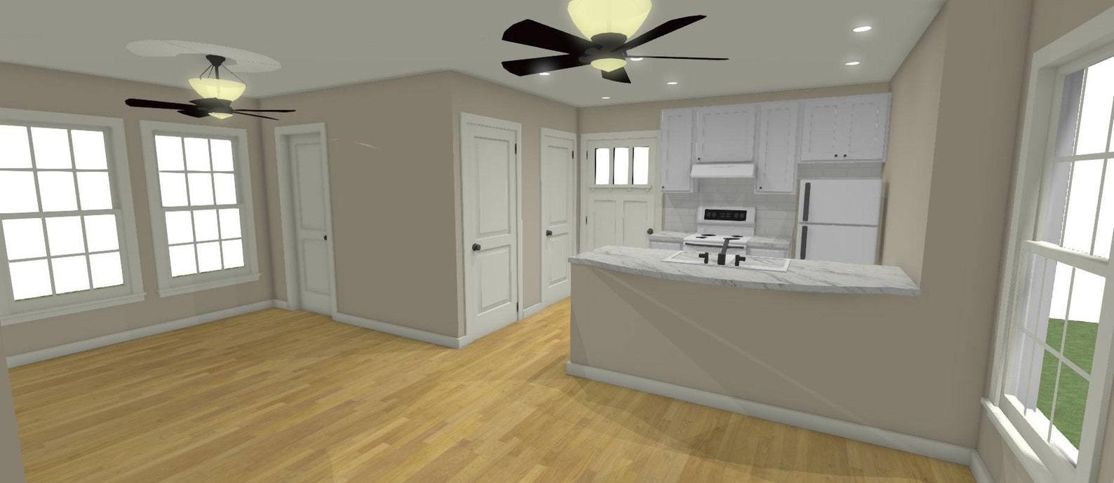 22x24 Detached 2 Car Garage Loft Apartment ADU - Architectural Plans ...