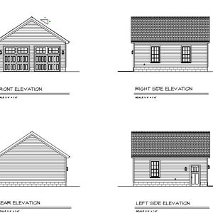 22x24 Detached Garage - Two Car - Etsy
