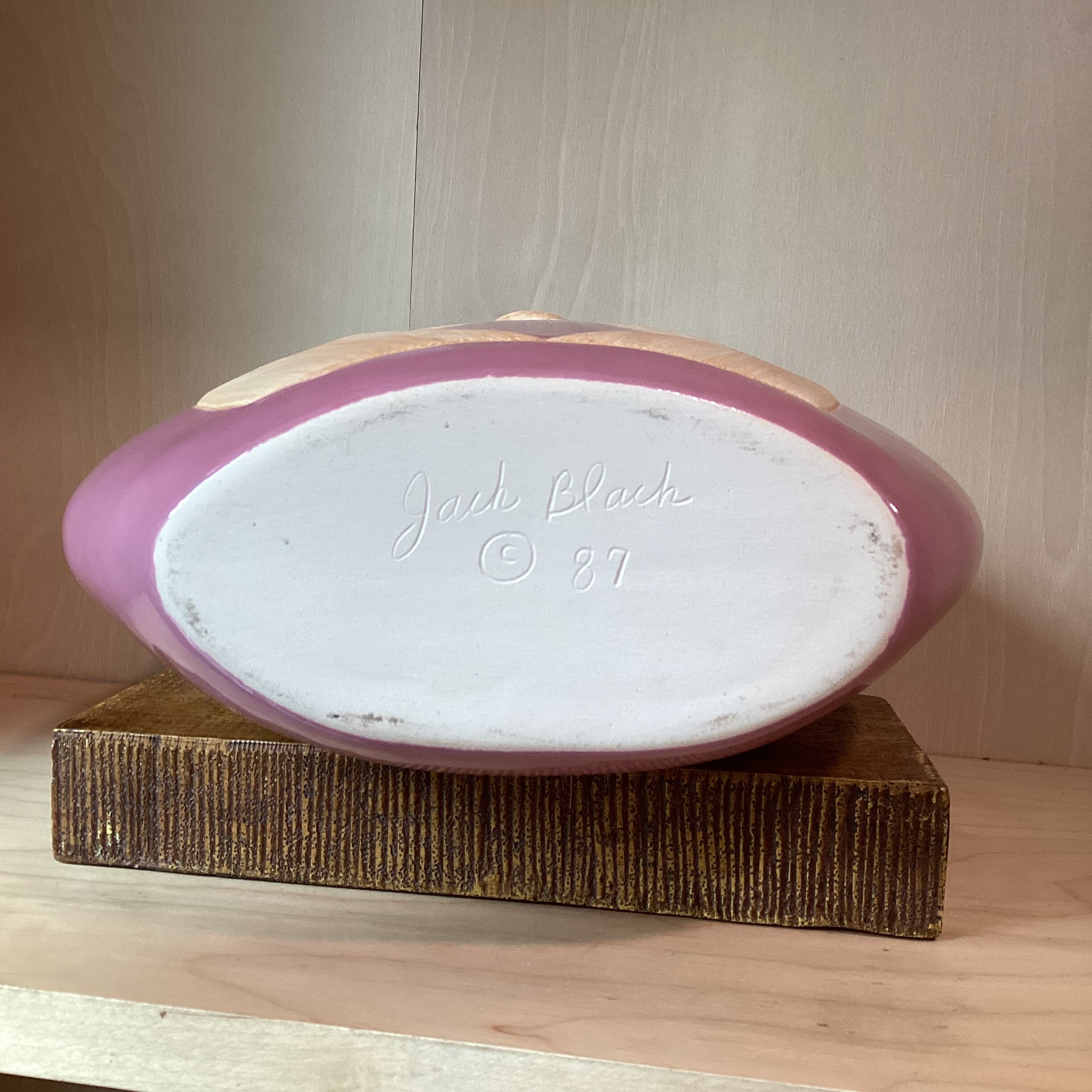 Jack Black Signed 1987 Large Rose Pink Pottery Vase Two Navajo Women - Etsy