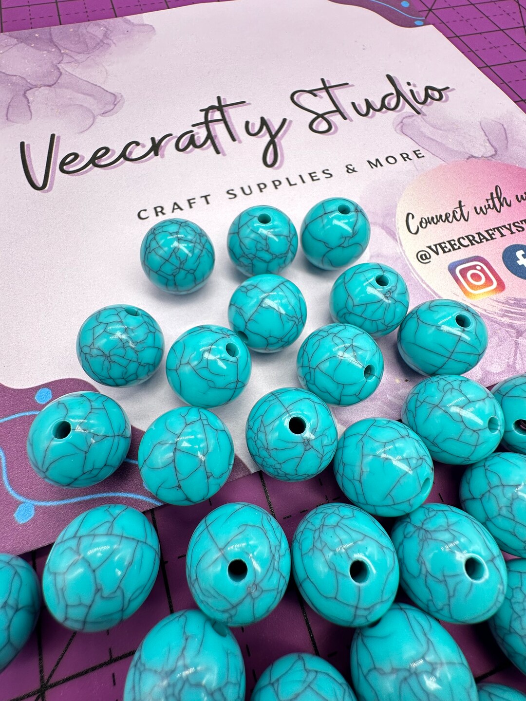 20mm Beads/faux Turquoise Beads/turquoise Bubblegum Beads/16mm ...