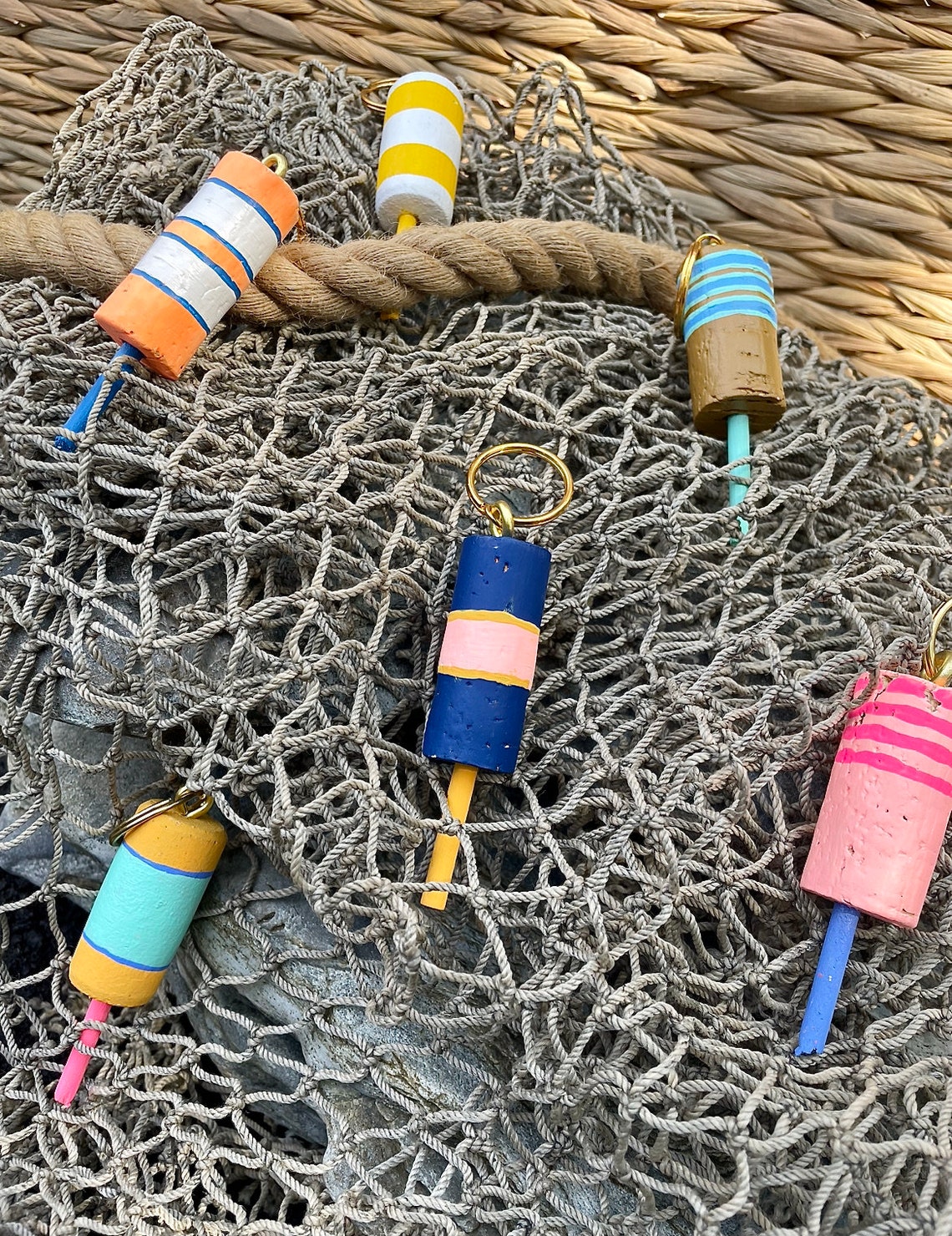 Wine Cork Buoy Keychain - Etsy