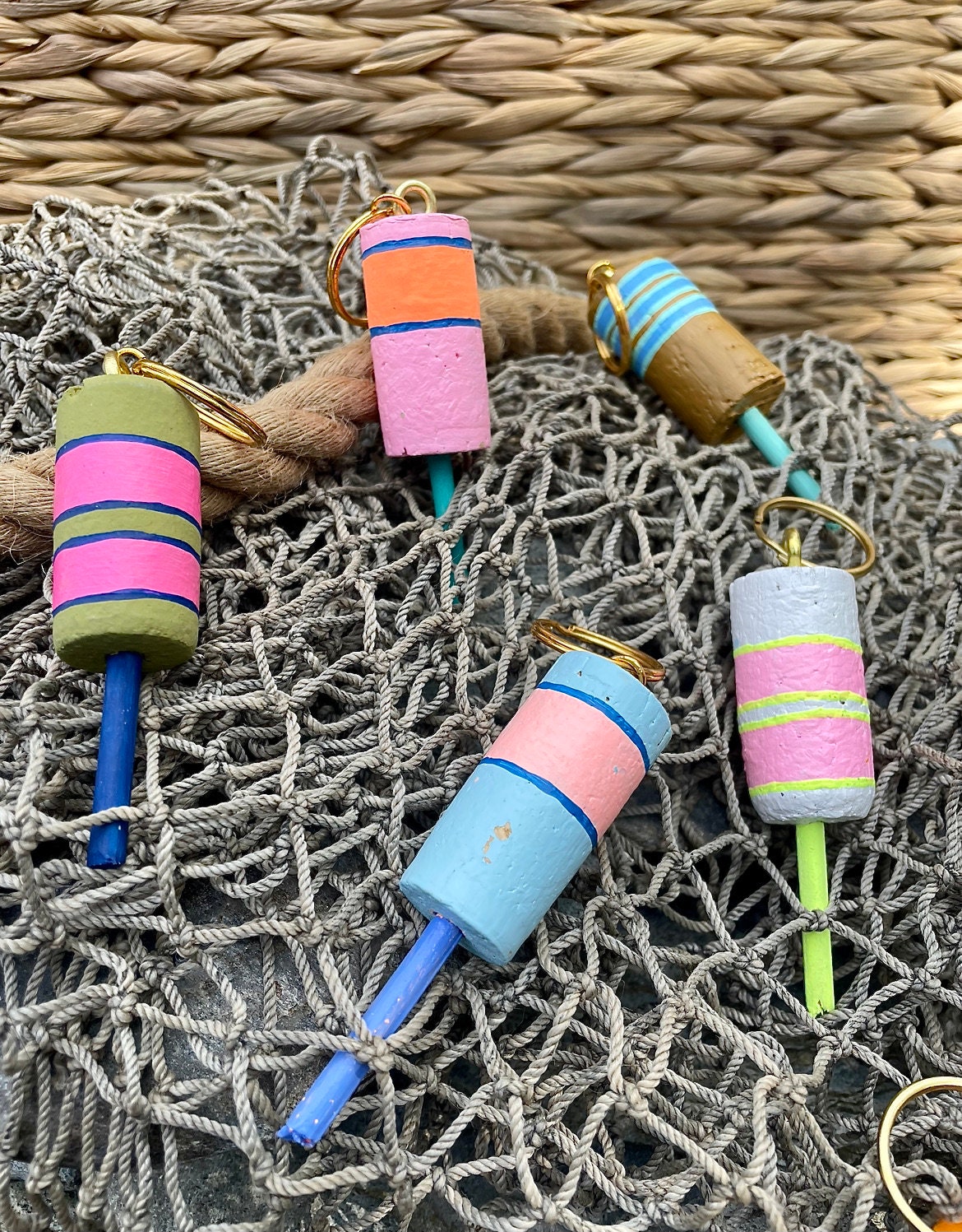 Wine Cork Buoy Keychain - Etsy