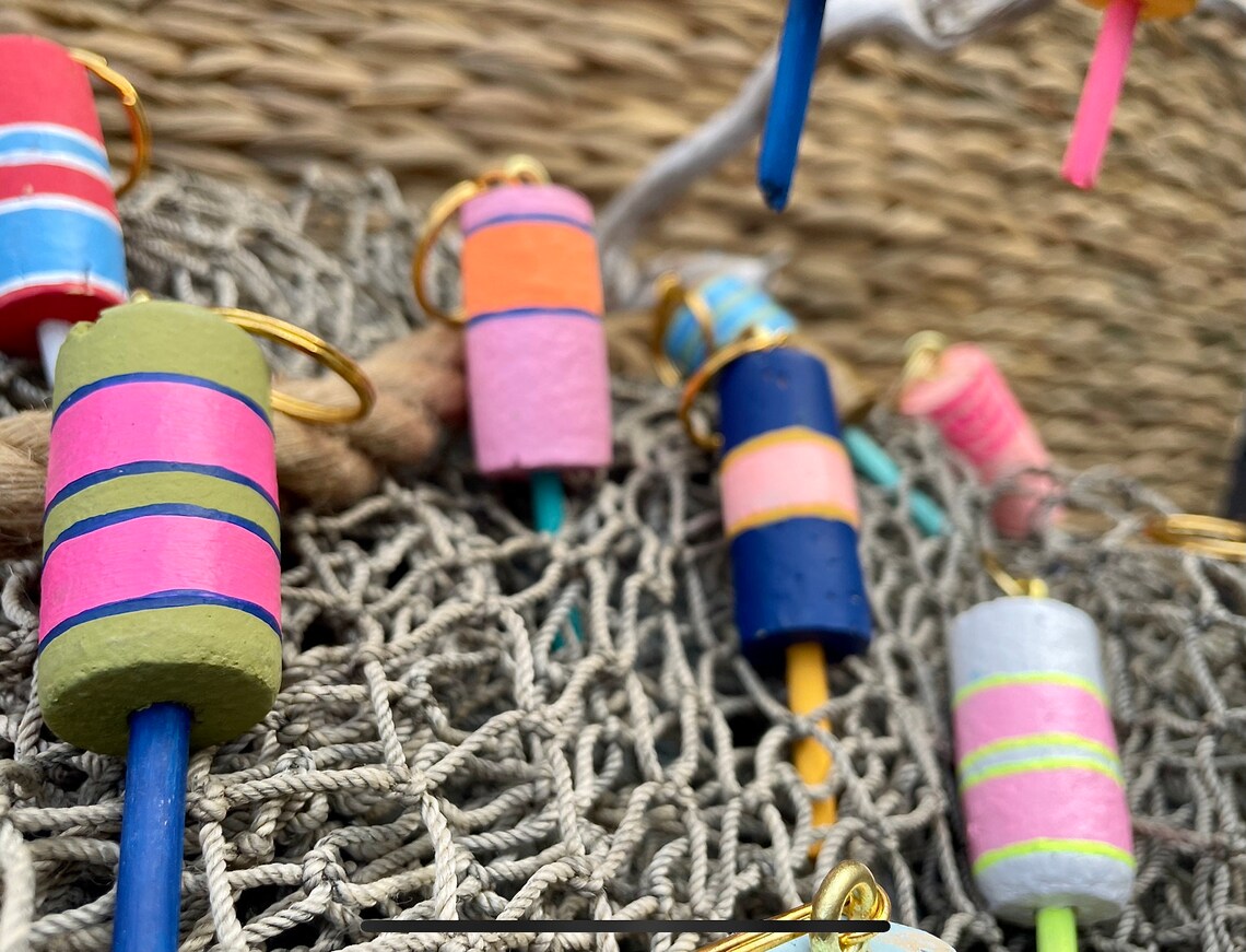 Wine Cork Buoy Keychain - Etsy