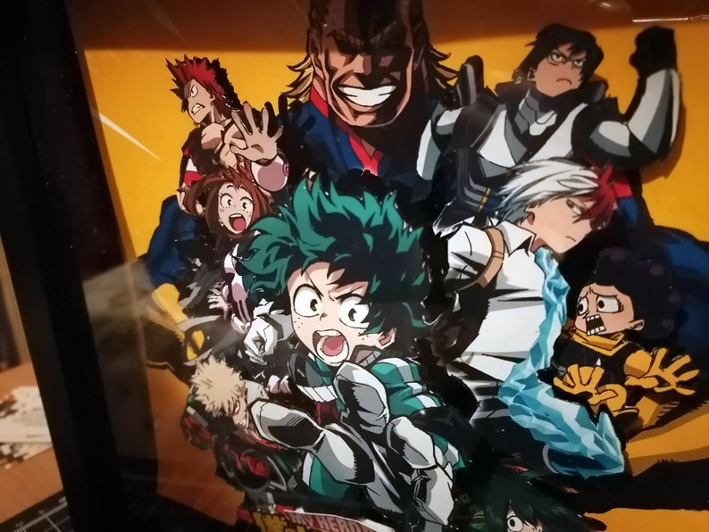 My Hero Academia Shadow Box | Etsy