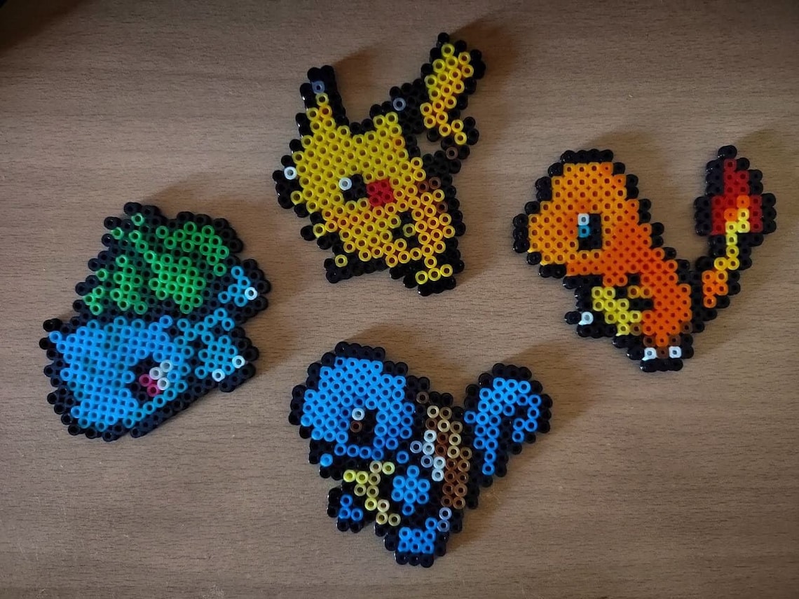 Bulbasaur / Charmander / Squirtle Hama Beads - Etsy