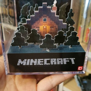 Minecraft - 3D Diorama Cube - Etsy