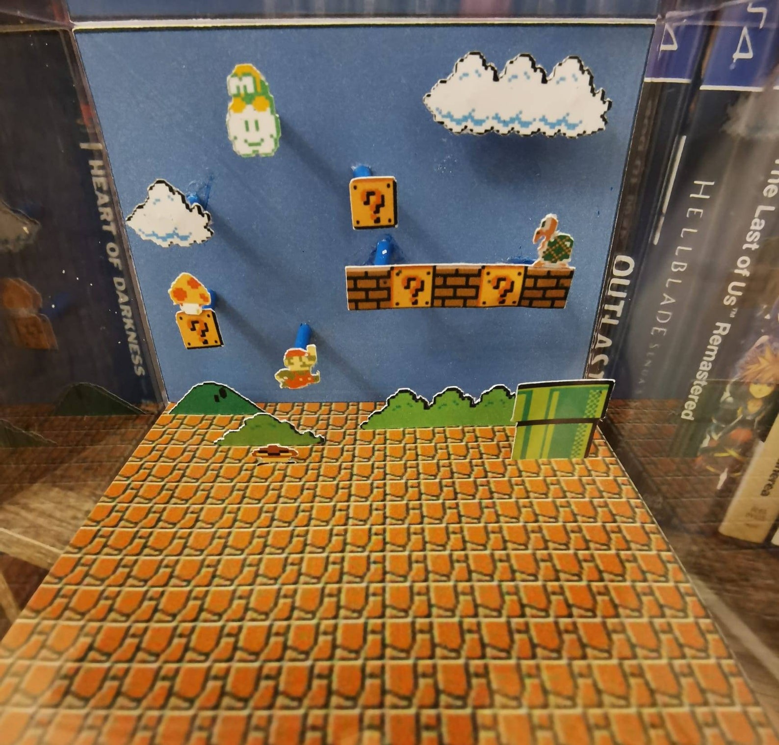 Super Mario Bros Cube Diorama - Etsy