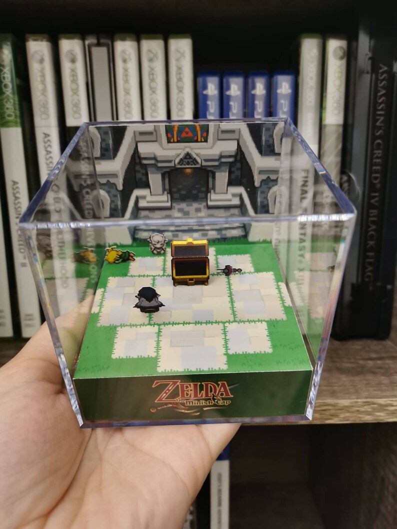 The Legend of Zelda: the Minish Cap 3D Diorama Cube - Etsy