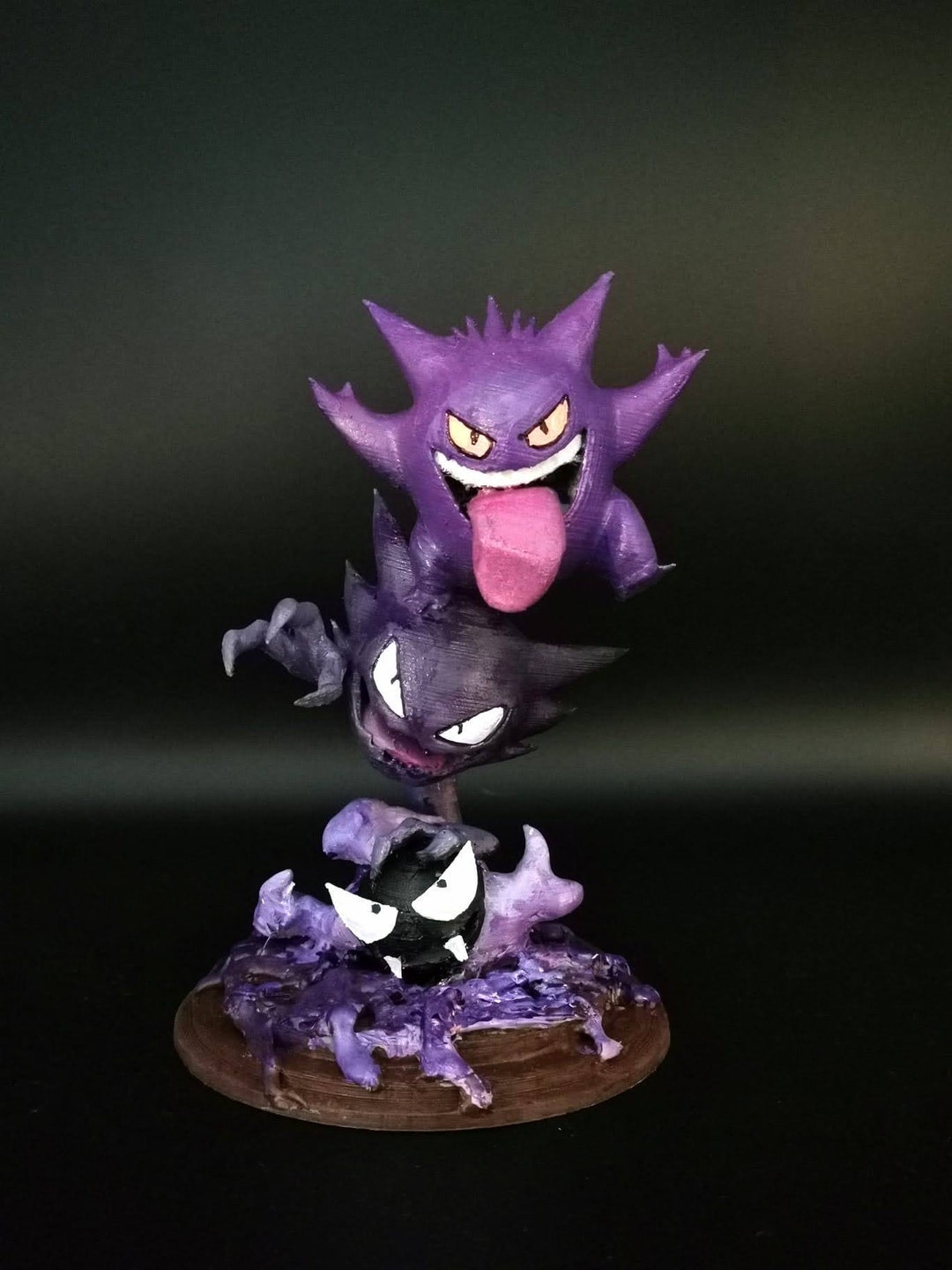 Reproduction Gastly Haunter Gengar Pokémon Action Figure - Etsy