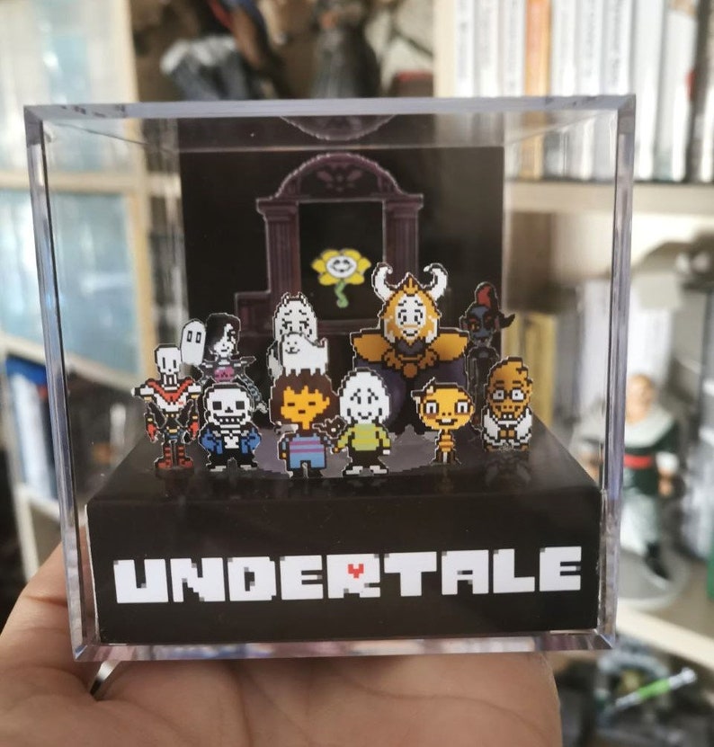 UNDERTALE Ruins characters Diorama Cube 3D - Etsy Italia