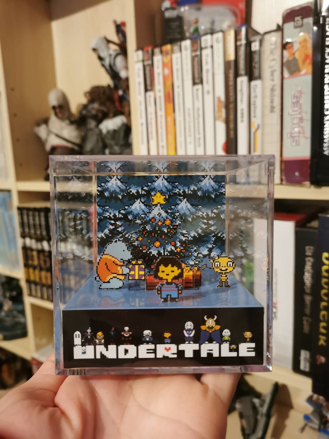 UNDERTALE Navidad Diorama Cube 3D - Etsy México