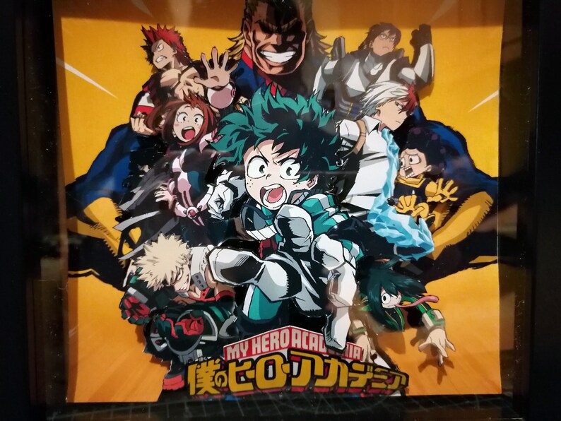 My Hero Academia Shadow Box | Etsy
