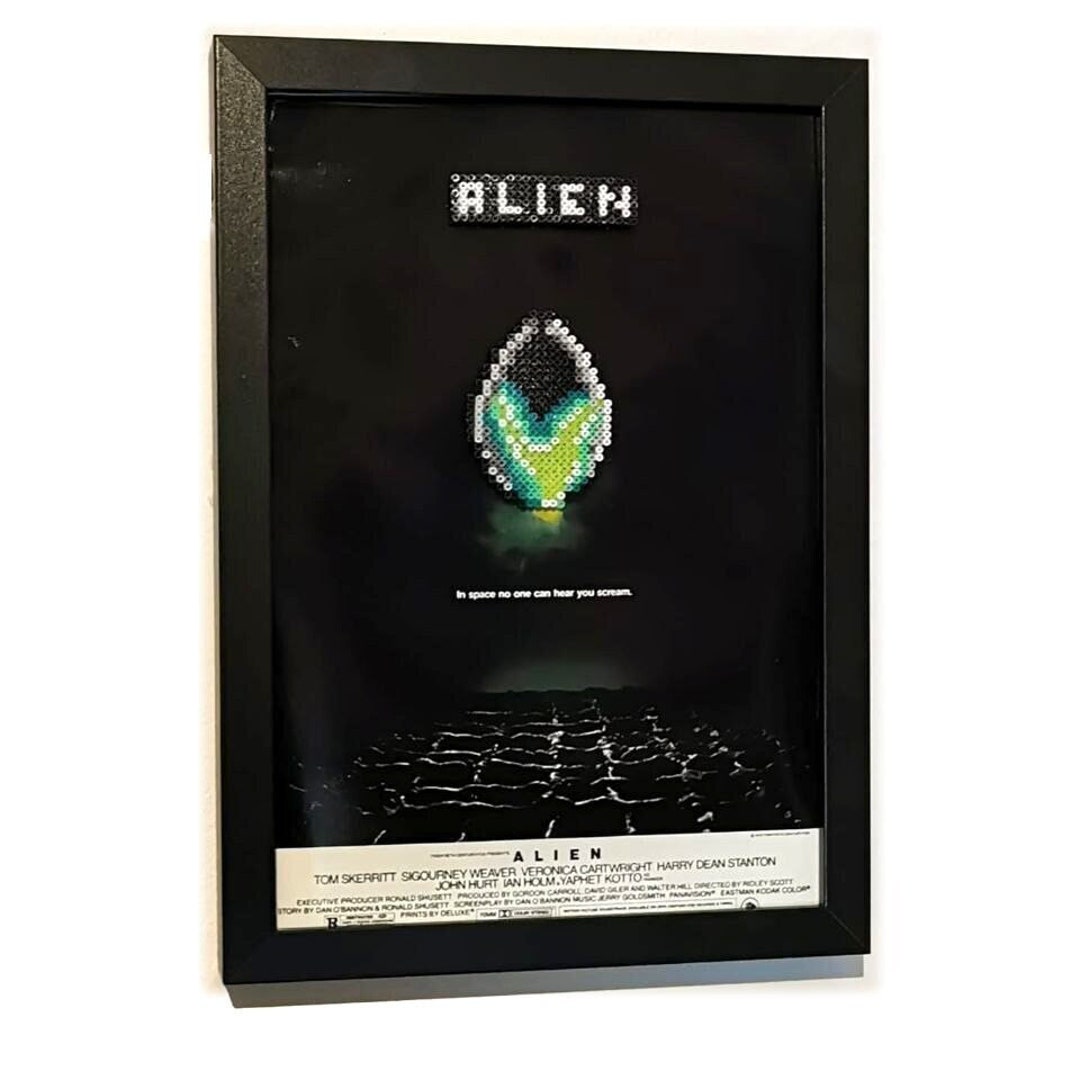 Poster Alien 1979 Hama Beads SHADOWBOX - Etsy