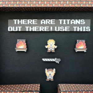 Attack on Titan 8 Bit SHADOWBOX - Etsy