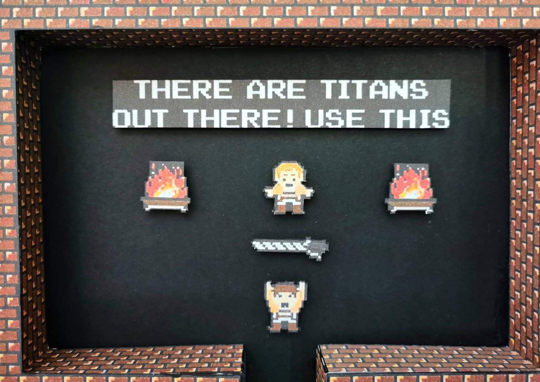 Attack on Titan 8 Bit SHADOWBOX | Etsy