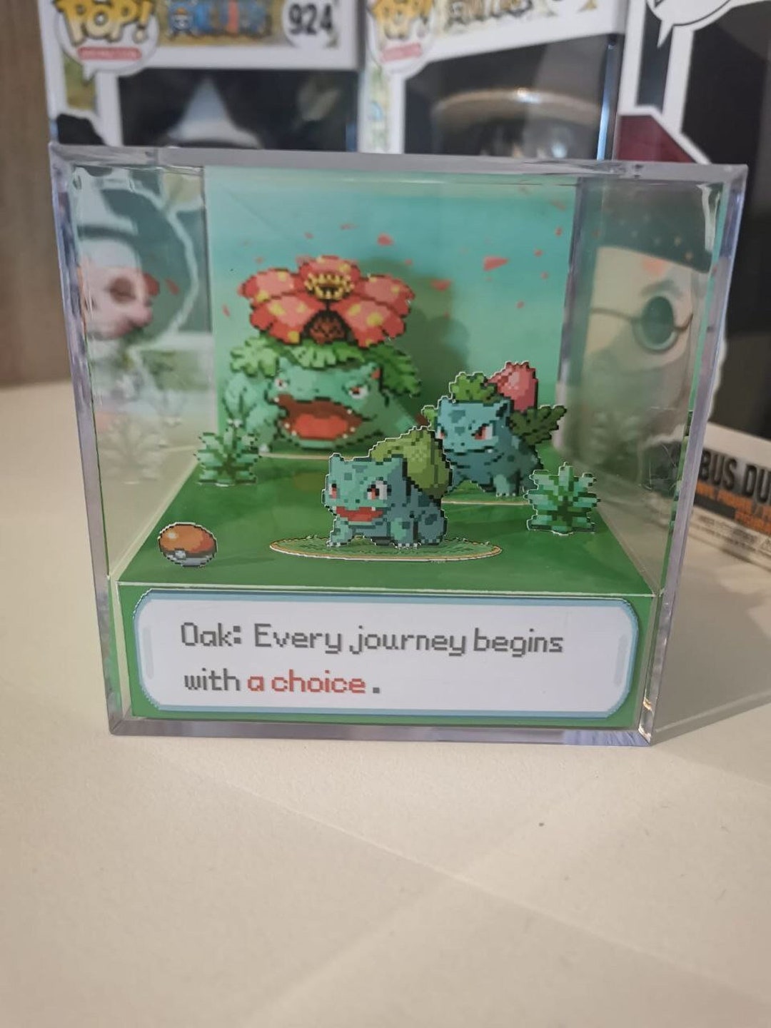 Bulbasaur Ivysaur Venusaur Pokémon - 3D Diorama Cube - Etsy