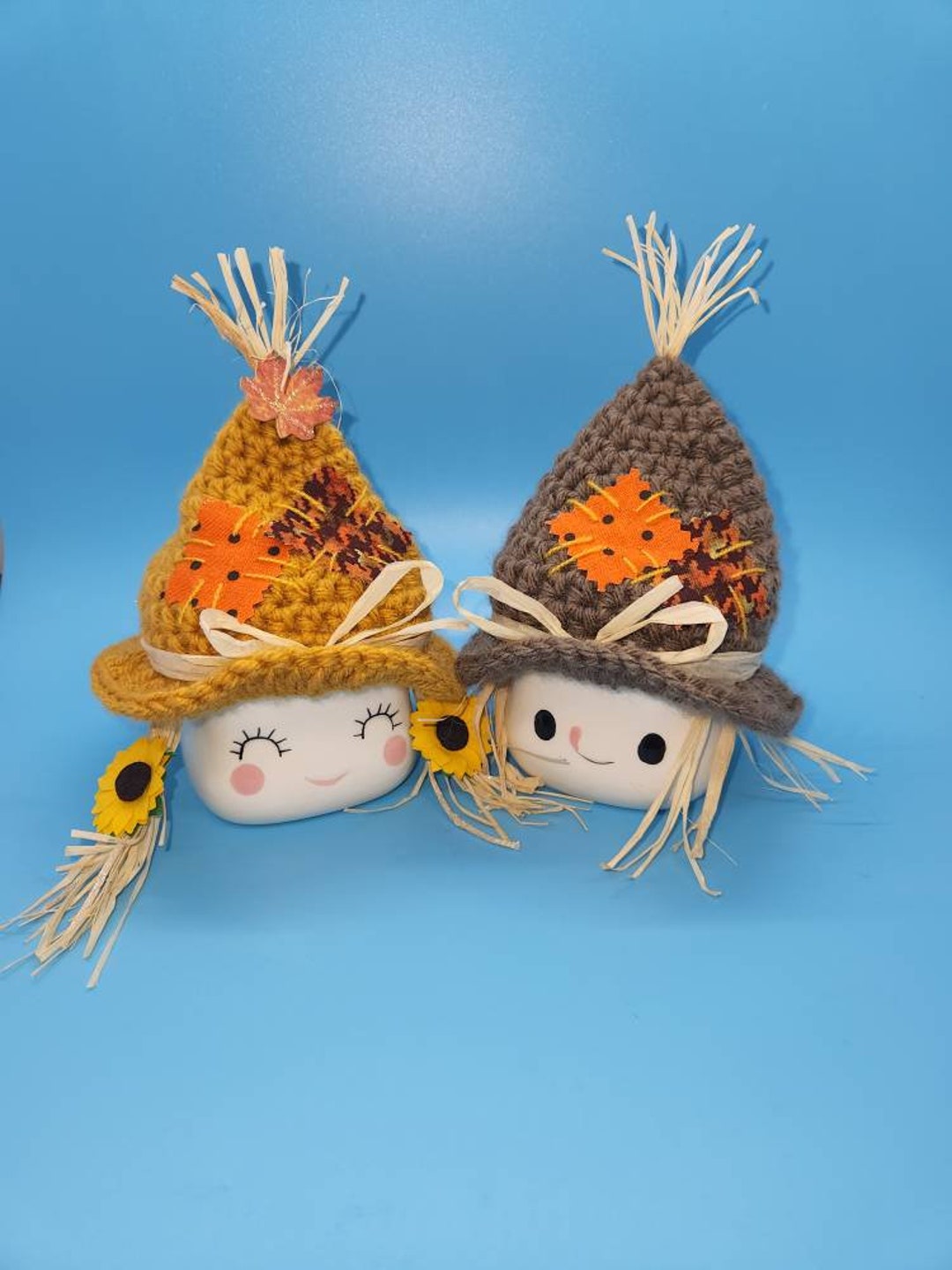 Marshmallow Mug Hats Scarecrow Hat, Fall Halloween Hat Harvest Hat - Etsy