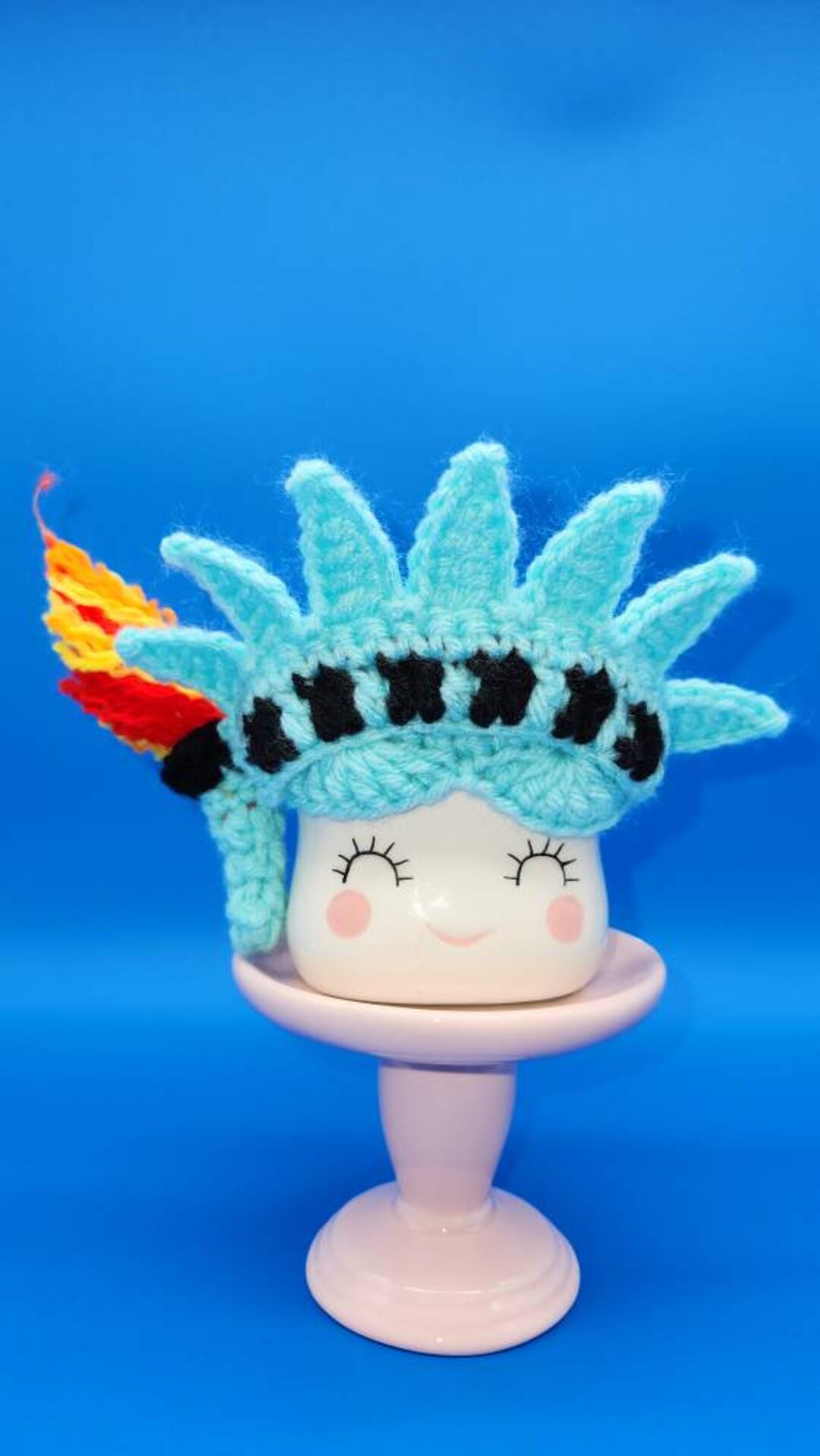 4th of July Statue of Liberty Patriotic Marshmallow Mug Hat - Etsy