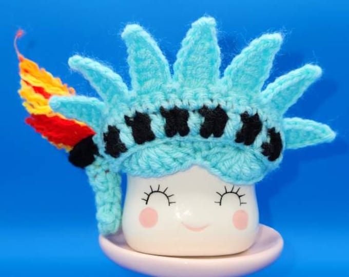 4th of July Statue of Liberty Patriotic Marshmallow Mug Hat - Etsy