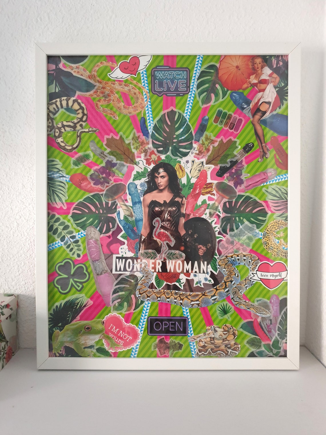 Unique Handmade Feminist Collage wonder Self Love. - Etsy