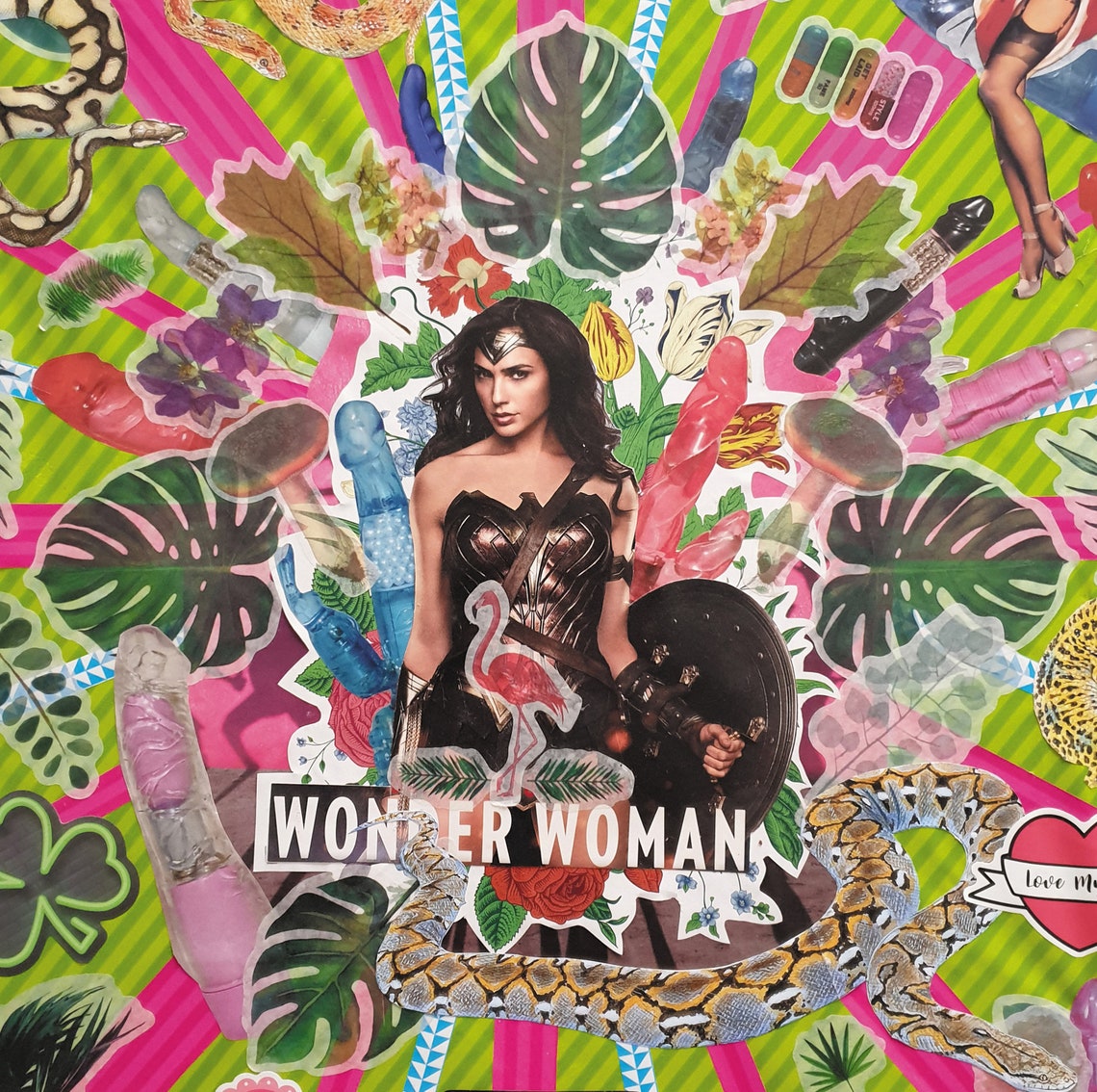 Unique Handmade Feminist Collage wonder Self Love. - Etsy