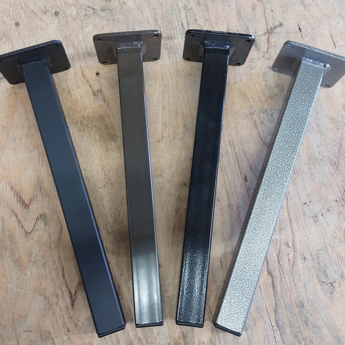Powder Coated 2 Metal Table Legs Post Style - Etsy
