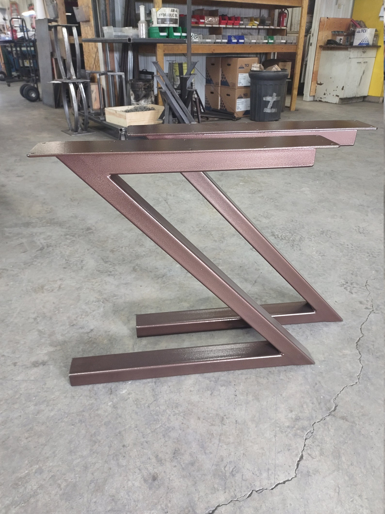 Z Style Table Legs - Powder Coated - Metal Table Legs - Coffee Table ...