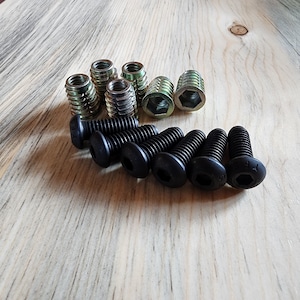 Threaded Wood Inserts and Furniture Bolt Hardware Packs for Attaching ...