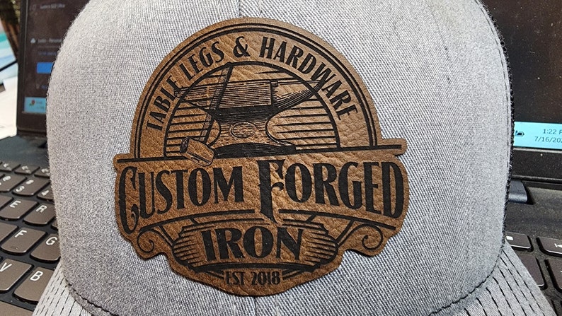 Custom Forged Iron Logo Ballcaps - Etsy