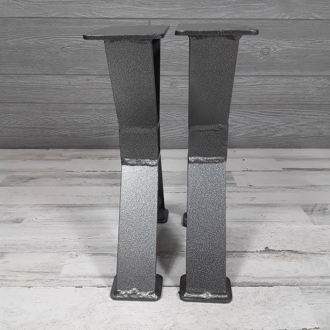 Crossbeam Series Silver Vein Metal Bench Legs - Etsy