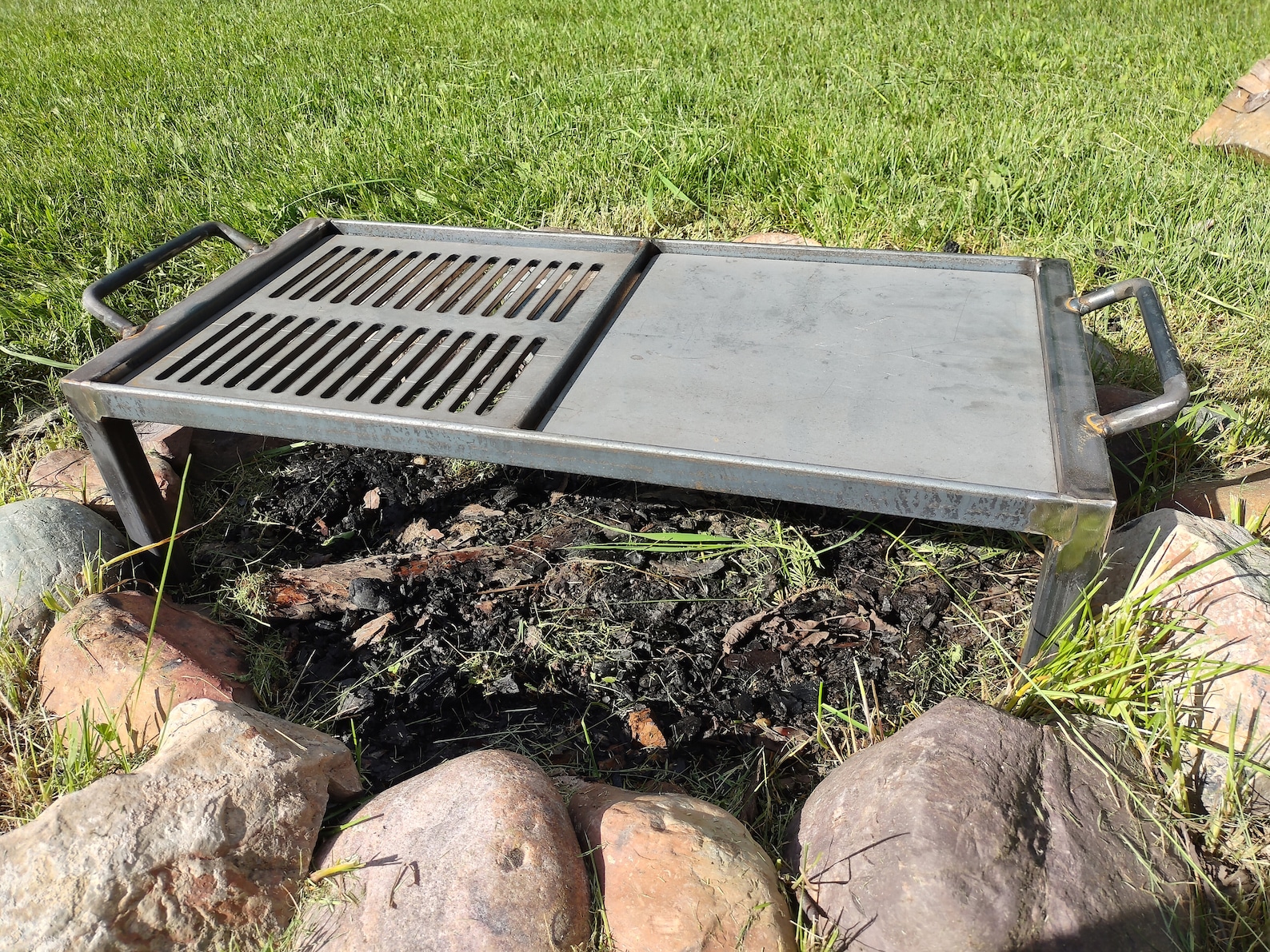 Campfire Cooking Grill/griddle-usa Made-free Shipping - Etsy