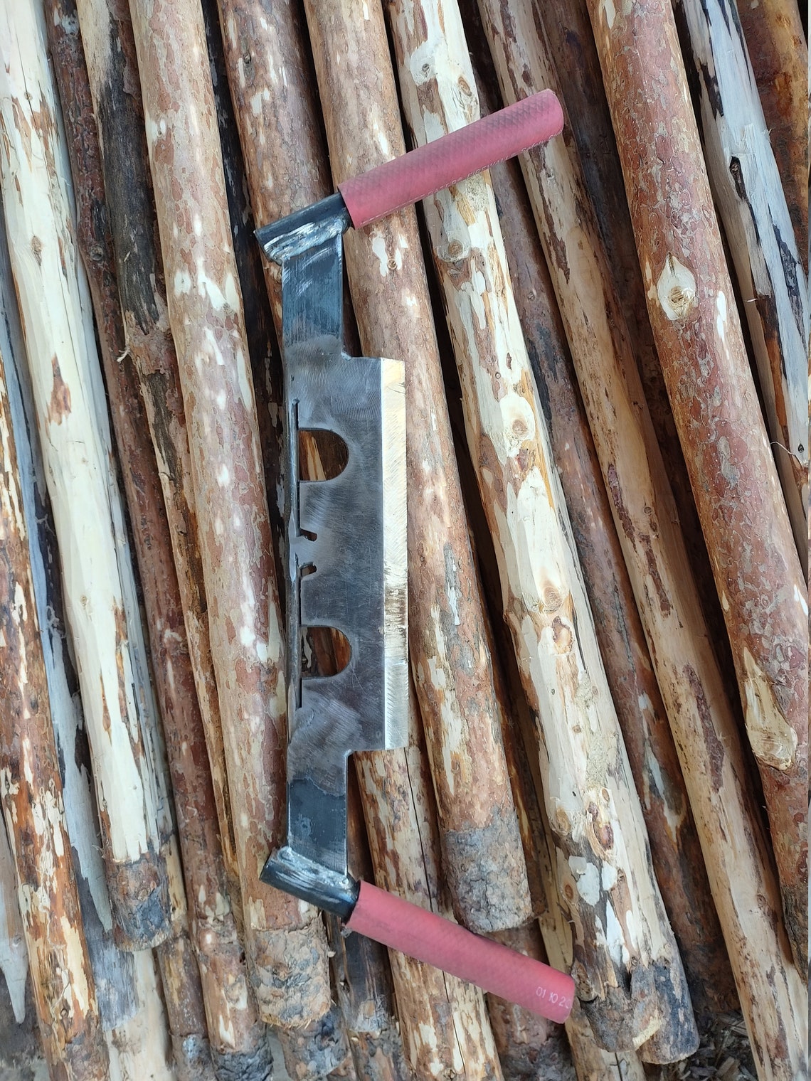 Heavy Duty Log Peeling Draw Knife | Log Knife | Wood Peeling Knife - Etsy