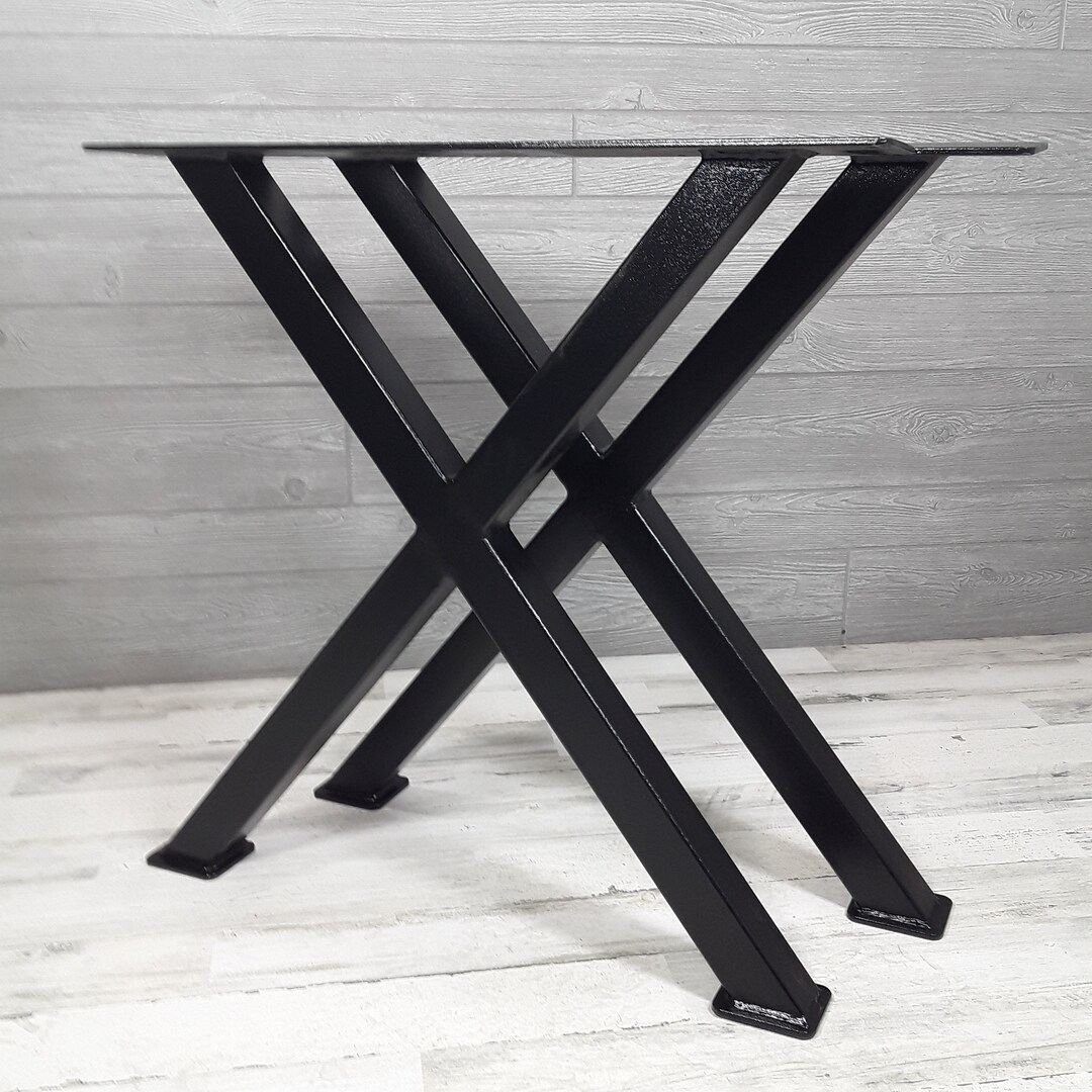 X Style Dining Table Legs | Black Table Legs | Set of 2 | Table Legs ...