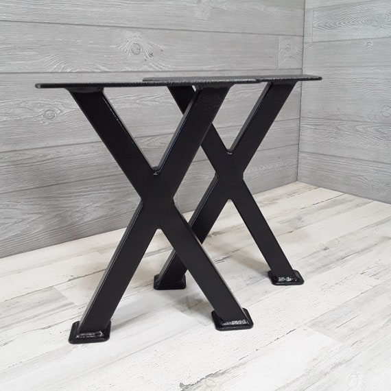 X Style Bench Legs Black Table Legs Table Legs Metal | Etsy