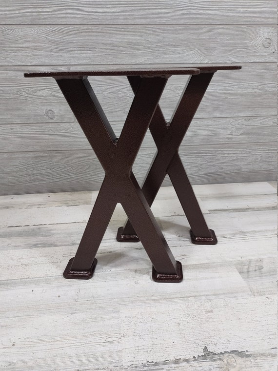 X-series Powder Coated Small Metal Bench Legs | Etsy