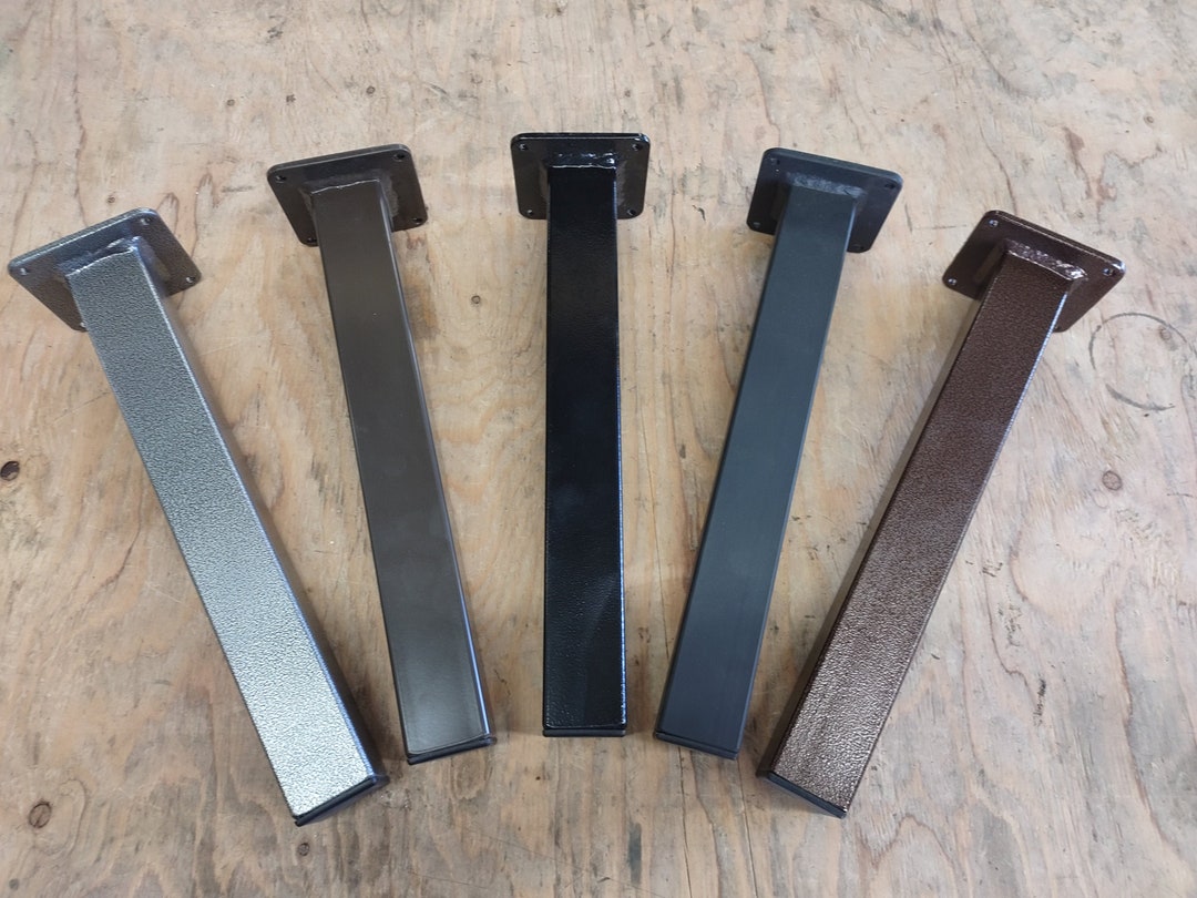 Heavy Duty Large 3" Post Style Table Legs | Powder Coated | Steel Legs ...