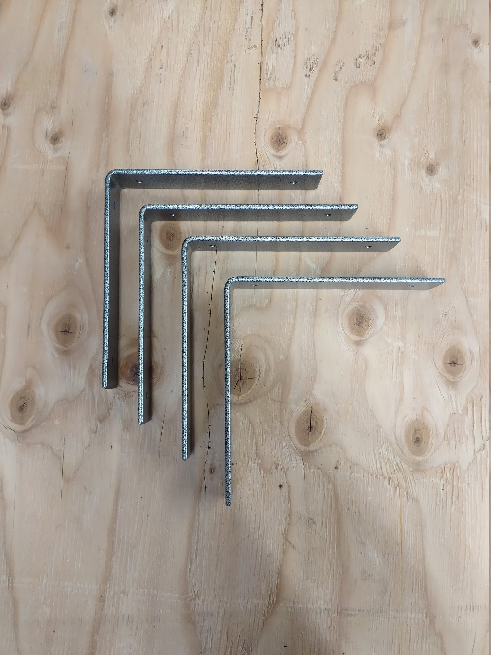 4-pack Powder Coated Metal Shelf Brackets Powder Coated DIY | Etsy