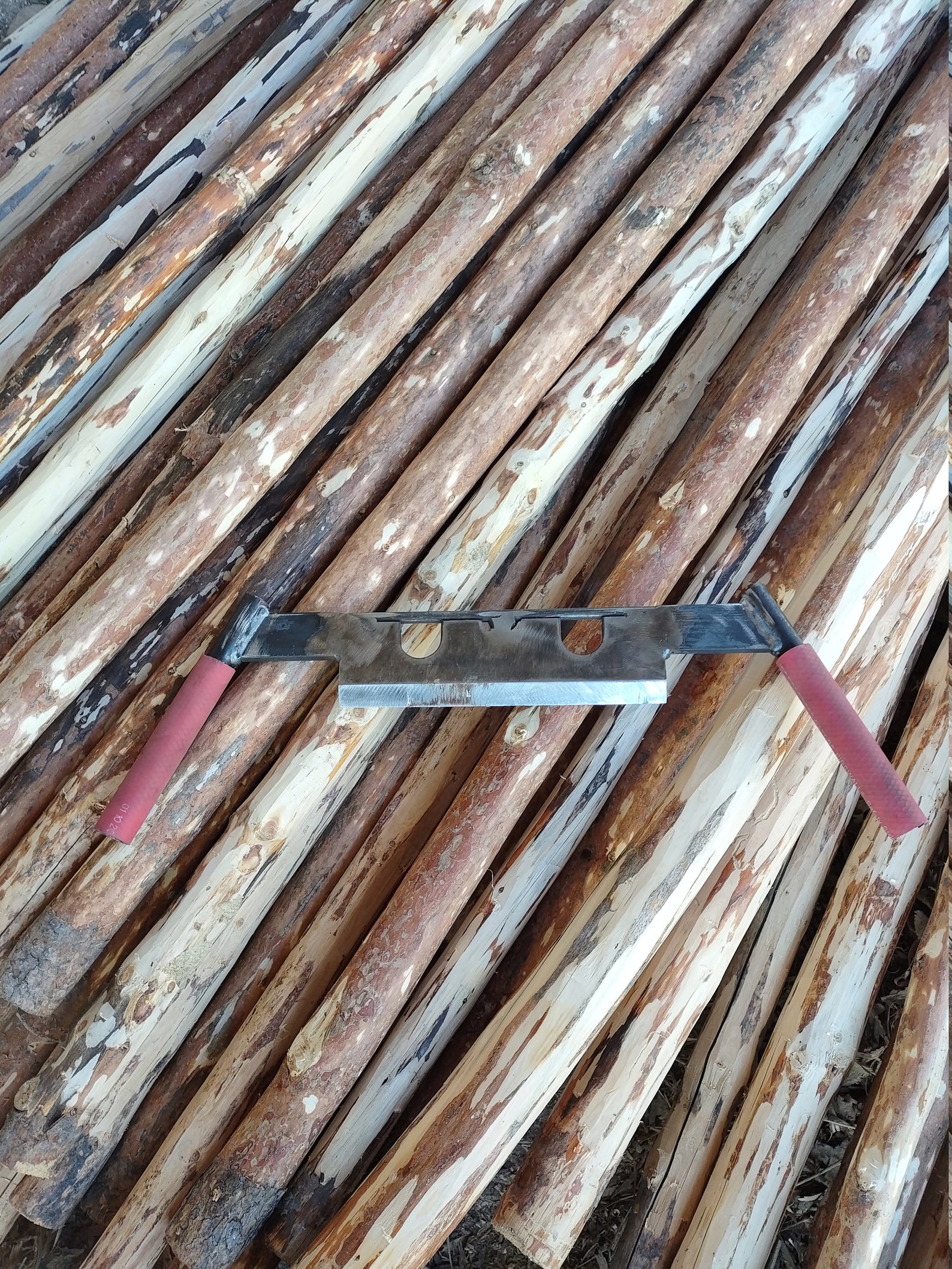 Heavy Duty Log Peeling Draw Knife | Log Knife | Wood Peeling Knife - Etsy