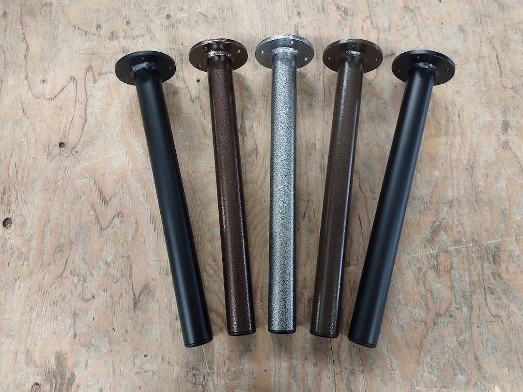 1 1/2" Round Post Legs | Powder Coated | Metal Legs | Table Legs ...